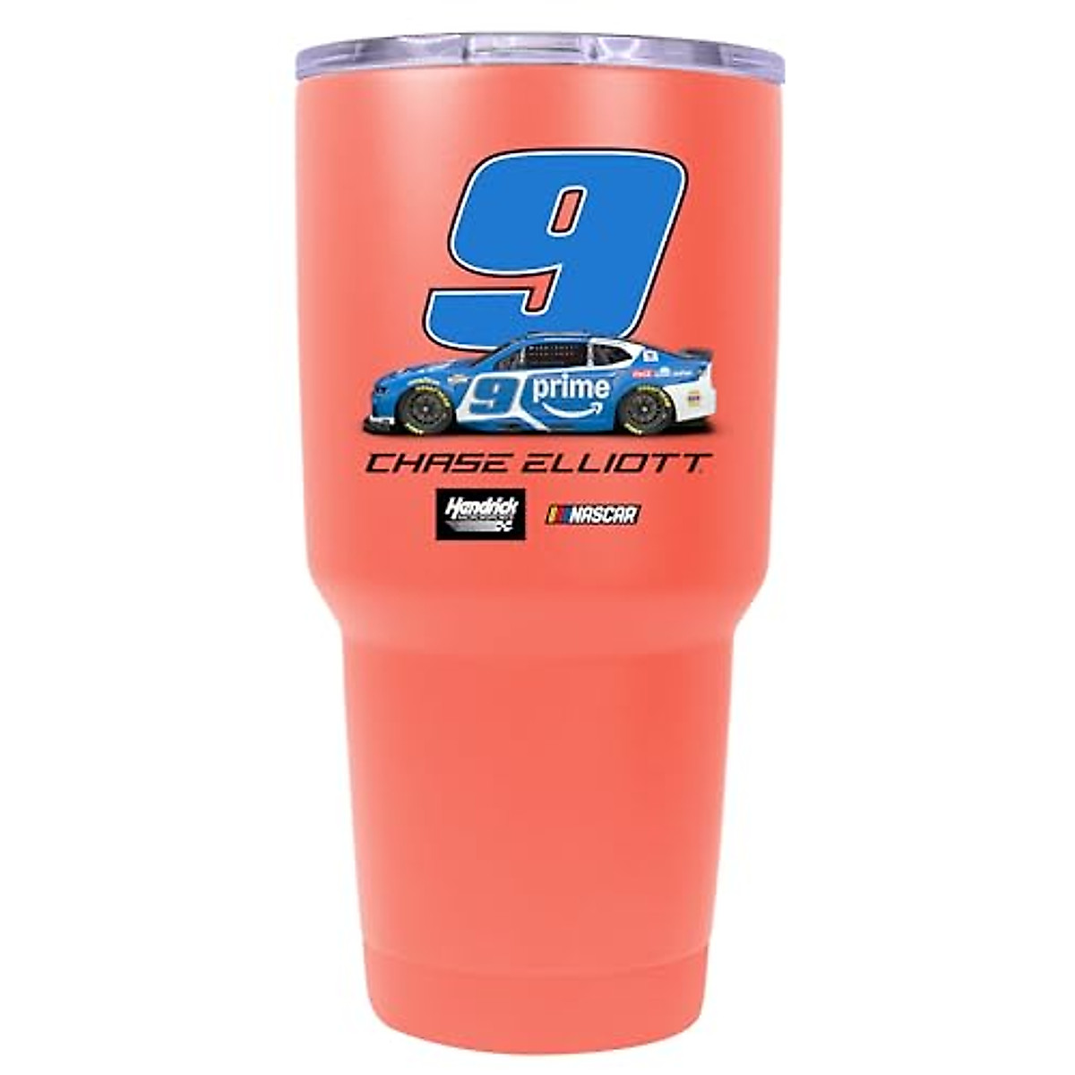 R and R Imports Nascar #9 Chase Elliott 24 oz Stainless Steel Insulated Tumbler Officially Licensed (1, Coral)
