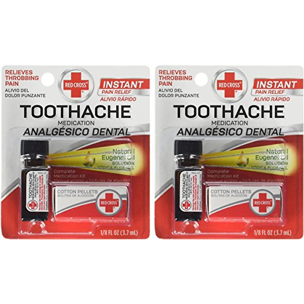 Red Cross Toothache Complete Medication Kit 0.12 oz Pack of, 2 Count
