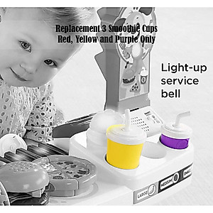 Replacement Parts for Laugh & Learn Food Truck - DYM74 ~ Fisher-Price Food Cart Playset ~ Replacement Smoothie Cups ~ Package of 3 Cups ~ Red, Yellow and Purple