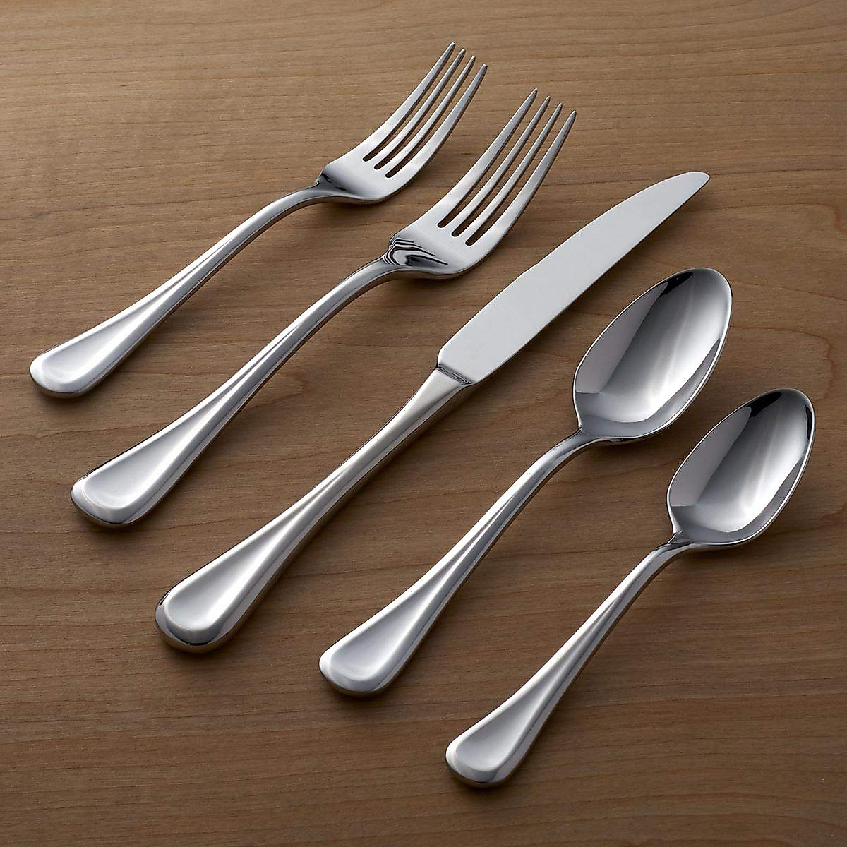 Oneida Virage 20 Piece Everyday Flatware Set, Service for 4, 18/0 Stainless Steel, silverware set