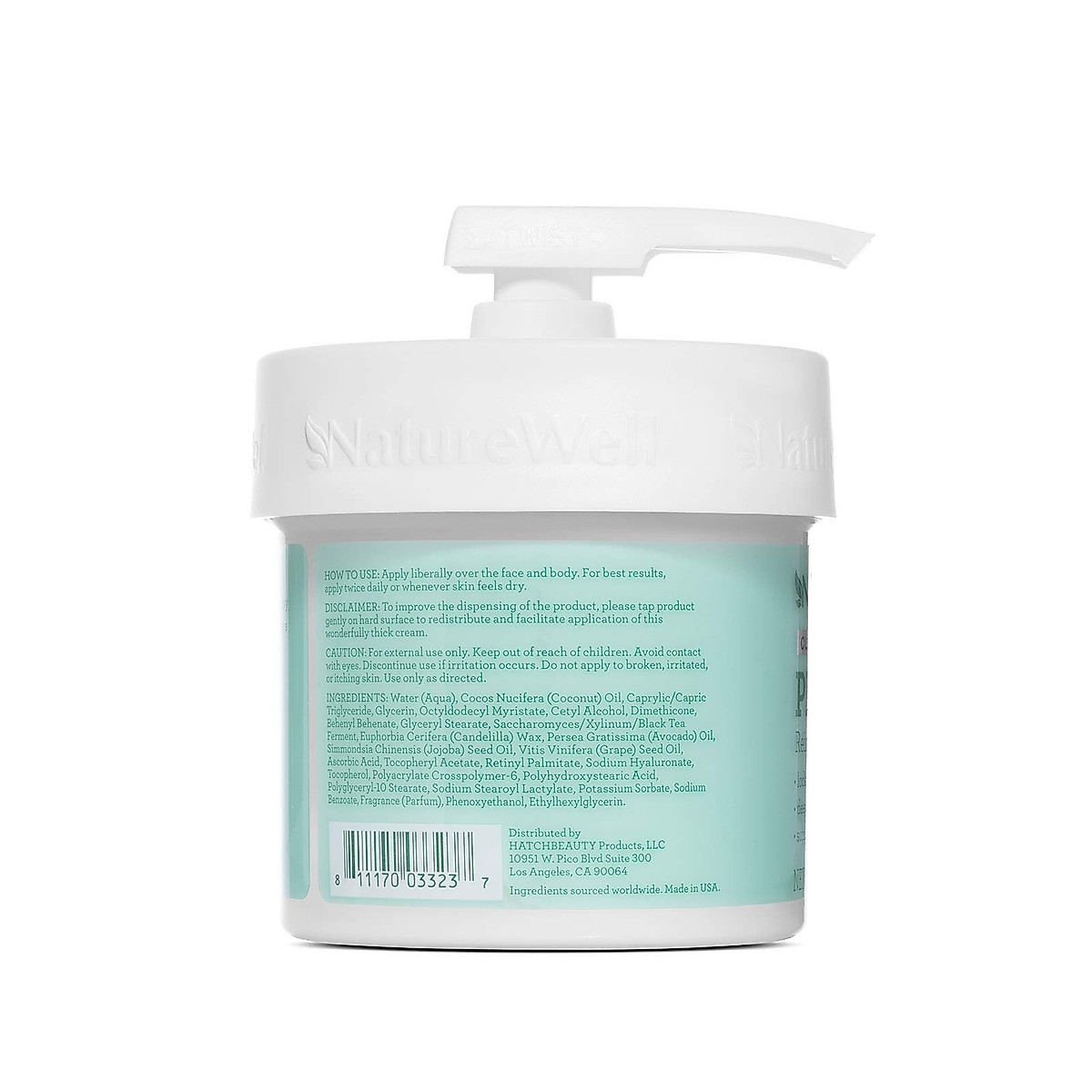 NATURE WELL Clinical Probiotic Reinforcing Moisture Cream for Face, Body, & Hands, Supports Skin's Microbiome with Powerful Probiotic Extracts & Skin Superfoods, 10 Oz