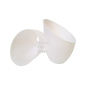 2-Pack 4-1/2" Quaray T50 Color Plastic Lamp Shade for Floor Lamp (White)