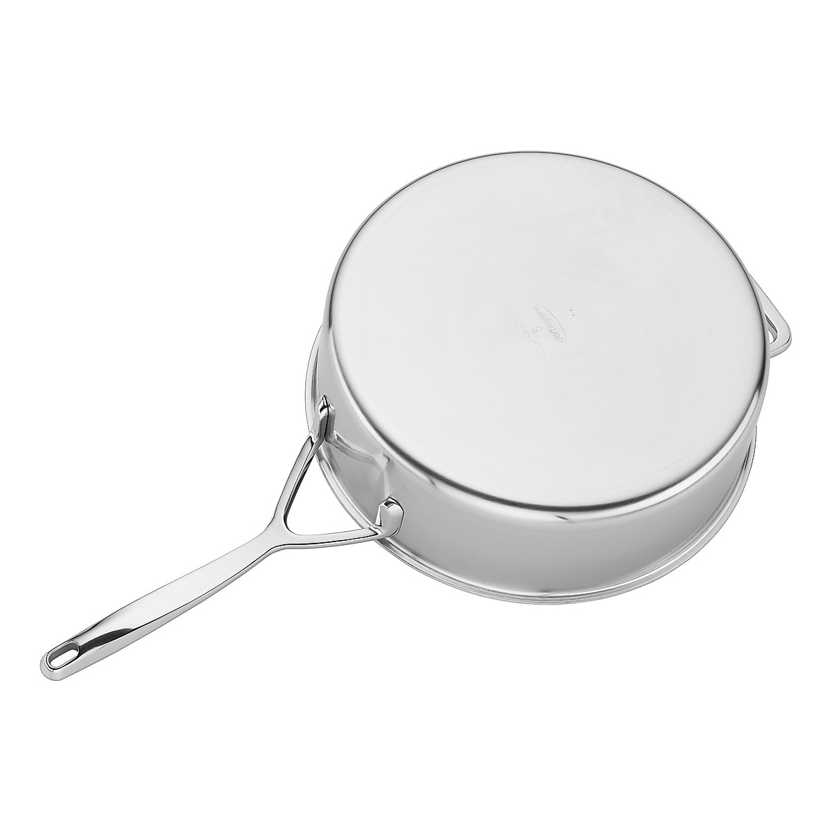 Demeyere 5-Plus Stainless Steel 6.5-qt Saute Pan with Helper Handle