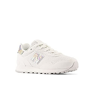 New Balance Kid's 515 V1 Lace-up Sneaker, Reflection/Grey Matter/White, 1 Little Kid