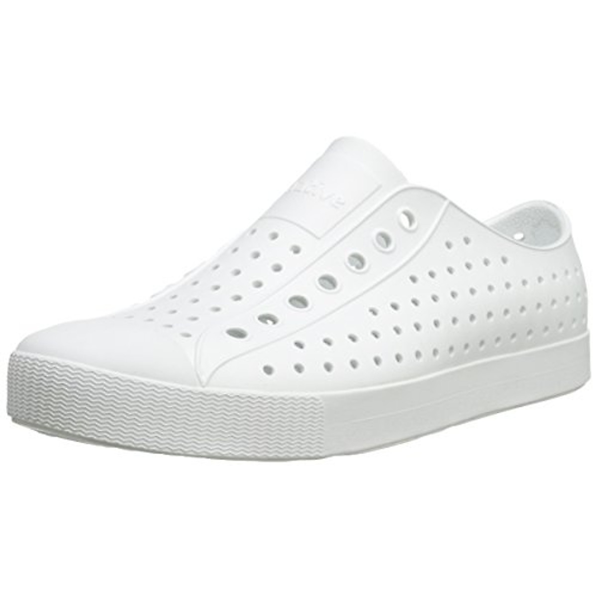 Native Shoes, Jefferson, Lightweight Sneaker for Adults, Shell White/Shell White, 10 M US Women/8 M US Men