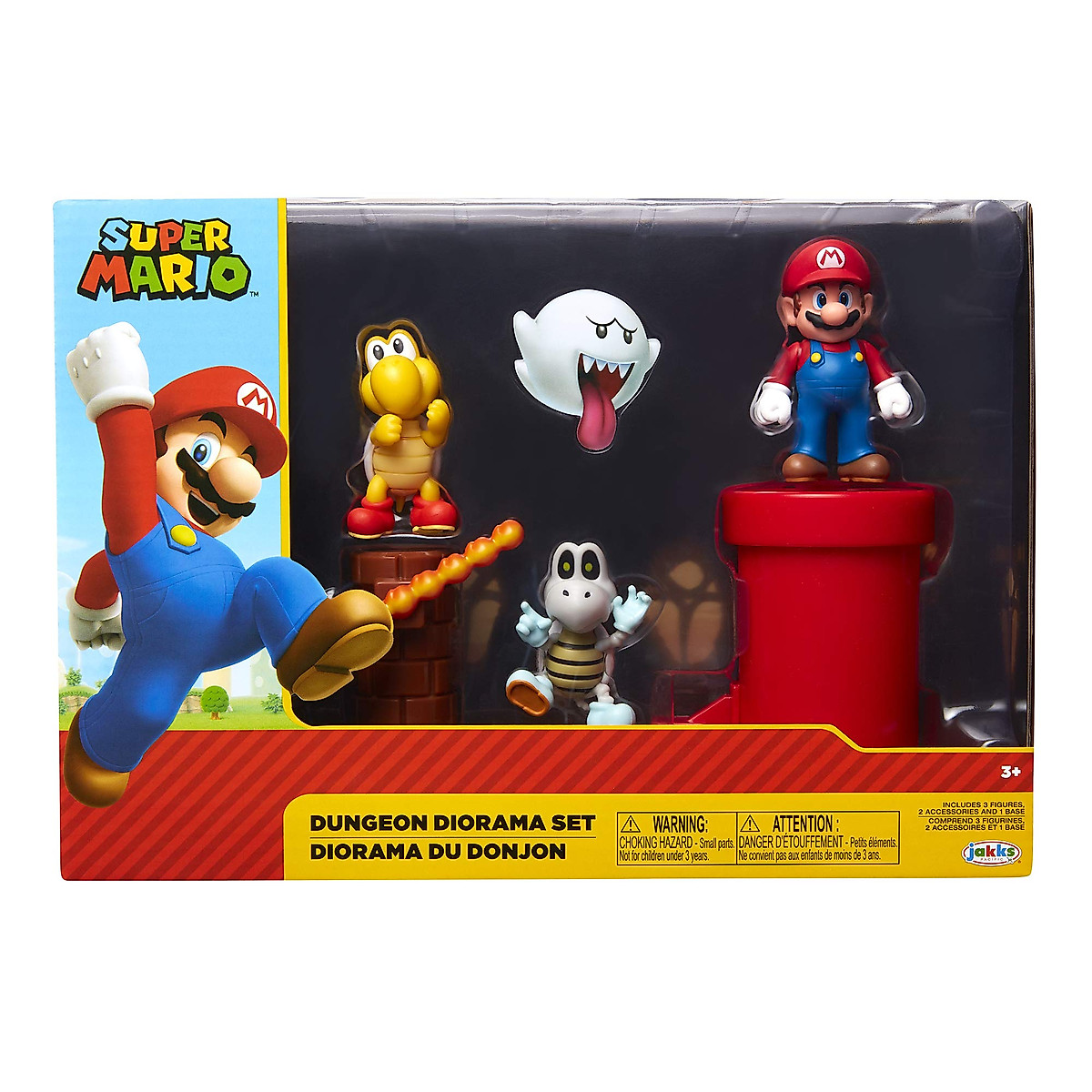 Super Mario Nintendo Dungeon 2.5” Figure Multipack Diorama Set with Accessories