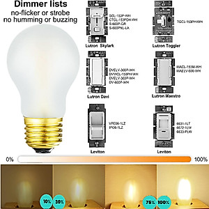 Frosted E26 Edison Bulb A15 Light Bulb 6W Equal 60 watt Light Bulb Dimmable AC120V Warm 2700K E26 Light Bulb for Pendant,Chandeliers,Vanity,Wall sconces Edison Light Bulbs 60 Watt 600lm 6Pack