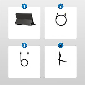 Portable Monitor for Laptop 15.6-inch IPS 144HZ Cell Phone External Screen Laptop Expansion Screen Gaming Machine Sub-Screen Multi-Function Sub-Screen Portable Monitor