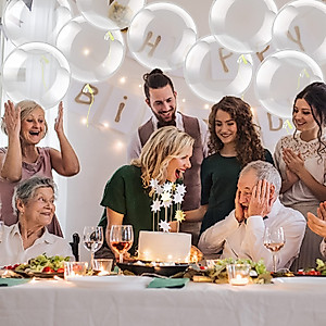 50 Pcs Clear Bubble Bobo Balloons Globos Burbuja Transparent Clear Balloons Transparent Balloons for Christmas Wedding Birthday Indoor Outdoor Party Decoration (12 Inch)