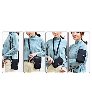 Cell Phone Purse Armband Small Crossbody Wallet Bag for Samsung Galaxy A53 5G A52 A51 A33 S21 FE S20 FE S22+ S10 Plus Note 10 iPhone 13 12 Pro Mini 11 Pro XR Pixel 6 4 XL Moto E OnePlus 9 (S, Purple)