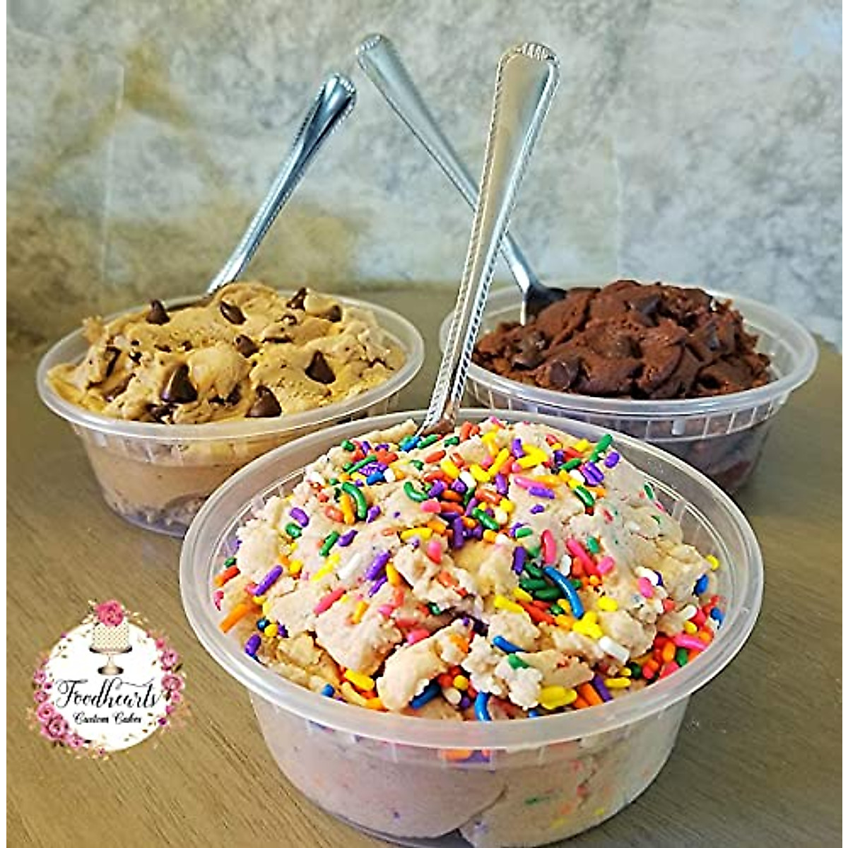 Lawei 80 Pack Plastic Deli Food Containers with Lids - 8 Oz Food Storage Containers Freezer Deli Cups for Soup, Party Supplies, Meal Prep and Portion Control