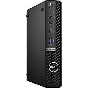 Dell OptiPlex 7000 7090 Desktop Computer - Intel Core i5 10th Gen i5-10500T Hexa-core (6 Core) 2.30 GHz - 16 GB RAM DDR4 SDRAM - 512 GB M.2 PCI Express NVMe 3.0 x4 SSD - Micro PC - Black