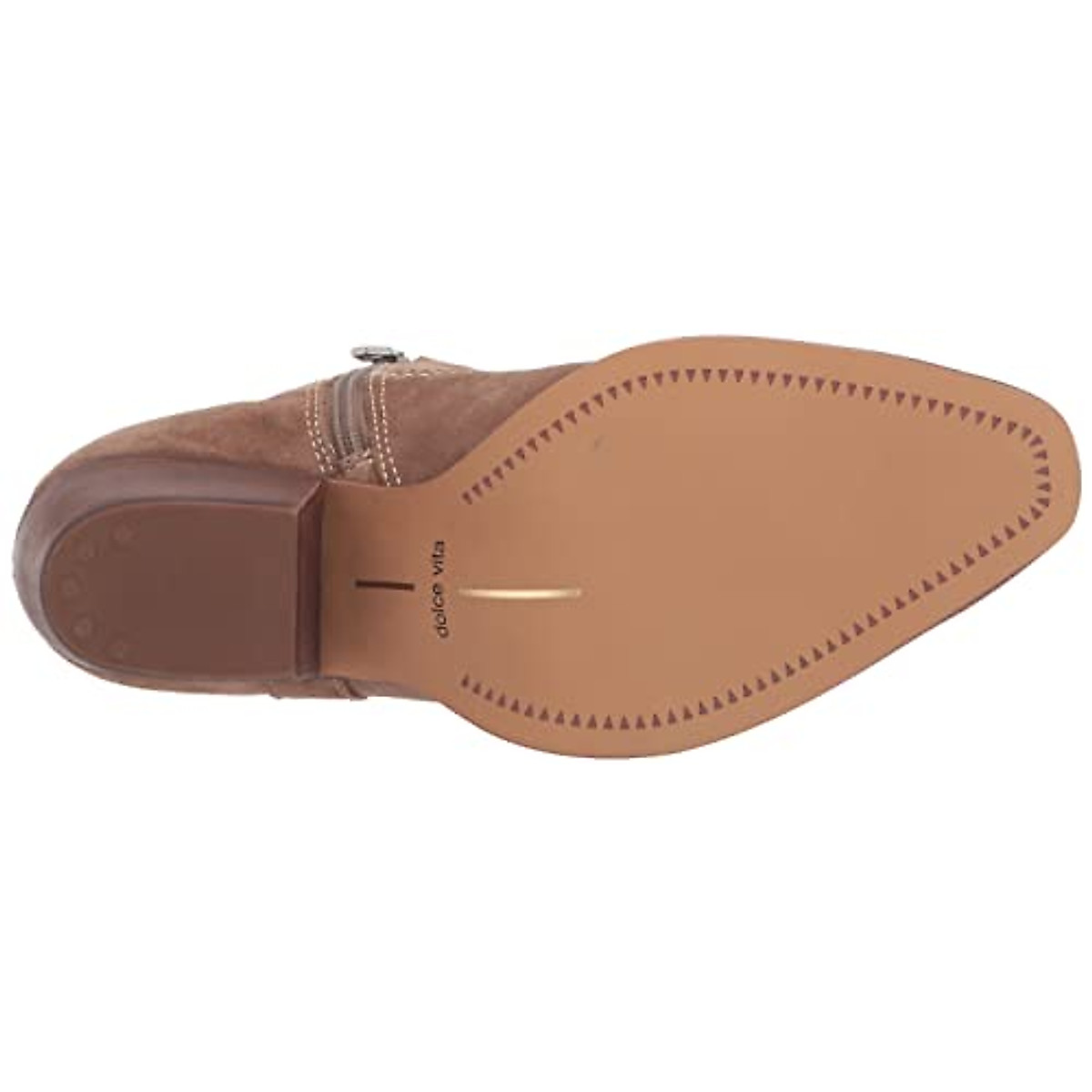 Dolce Vita Women's SILMA Ankle Boot, Truffle Suede, 8