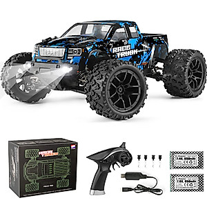 HAIBOXING RC Cars 1/18 Scale 4WD Off-Road Monster Trucks with 36+KM/H High Speed, 2.4 GHz Remote-Controlled Electric All Terrain Waterproof Vehicles with Rechargeable Battery for Kids and Adults RTR