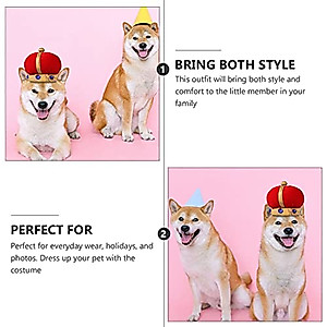 Mipcase Boys Shirts Boys Shirts Girls Shirts Girl Beanie 1 Set The Puppy Cloth Costume Dog Costume Clothes Dog Soft Cape Clothes King Pet Costume Kitten Clothes Boys Shirts Girls Shirts Girls Shirts