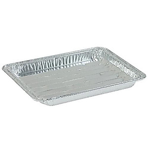 Disposable Small Aluminum Broiler Pan - 8.75" x 6.25" (10)