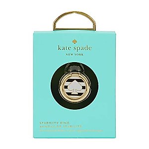 Kate Spade New York Universal Ring Stand - Black / White Stripes w/ Spade