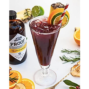 Proof Syrup Traditional Old Fashioned Cocktail Mixer (16 Ounces) | Makes 32 Cocktails | All Natural Hand-Crafted Old Fashioned Syrup w/Real Bitters & Organic Sugar