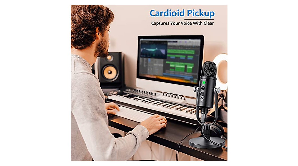 Mercase USB Microphone with Adjustable Mic Arm Stand