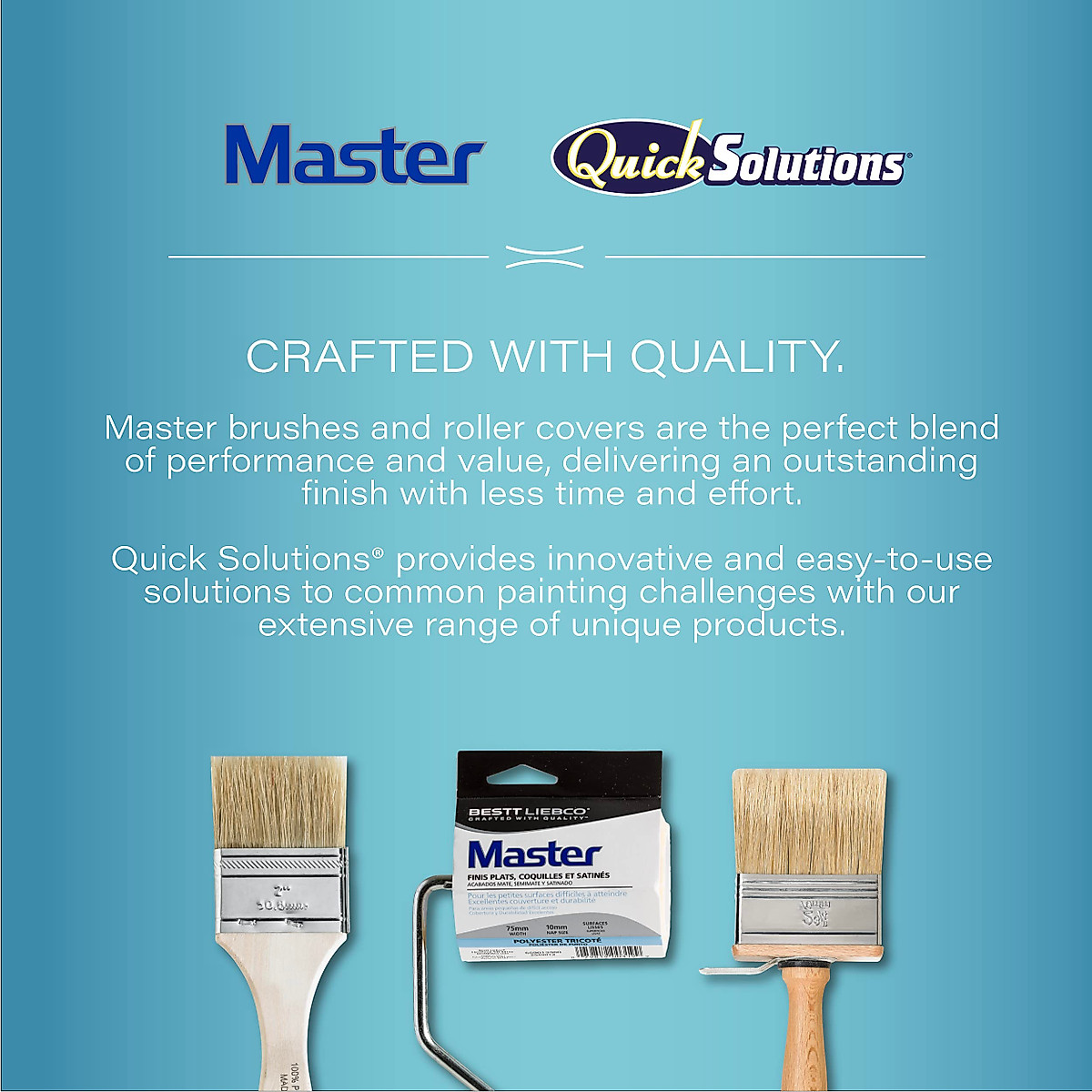 Bestt Liebco White Foam Mini Rollers 4" x 3/8" White Foam 6-PK