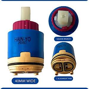 Belanger FC9AC010 Ceramic Plastic Faucet Cartridge - Replacement Cartridge with Single Lever Cartridge - Pressure Balance Cartridge Replacement Low Torque Structure Type - JH04BD Hain-Yo, 40mm