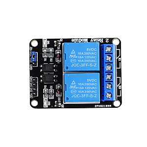 Geekstory 5PCS 2 Channel 5V Relay Module 10A with Optocoupler Low Level Trigger Expansion Board for Arduino R3 MEGA 2560 1280 DSP ARM PIC AVR DSP Electronic STM32 Raspberry Pi