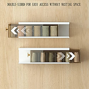 Underwear storage box, household wardrobe wall hanging non-perforated compartment storage, socks finishing transparent storage box wall mounted underwear storage box, for wardrobes and bathrooms