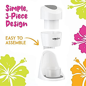 Hawaiian Shaved Ice S900A Shaved Ice and Snow Cone Machine with 6 Flavor Syrup Pack and Accessories