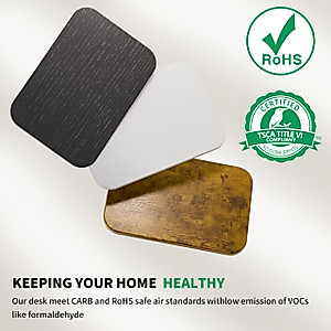 YOUTHCLUB Home Office Game Desk with Wooden Storage Rack, Minicomputer Desk and Game Table with Splice Board, 2-Story Industrial Modern Laptop Study Desk, Vintage Oak, 40 inches