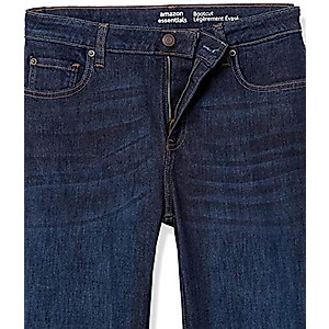 Amazon Essentials Women's Slim Bootcut Jeans, Mid-Rise, Stretchy, Dark Wash, Size 14 Short