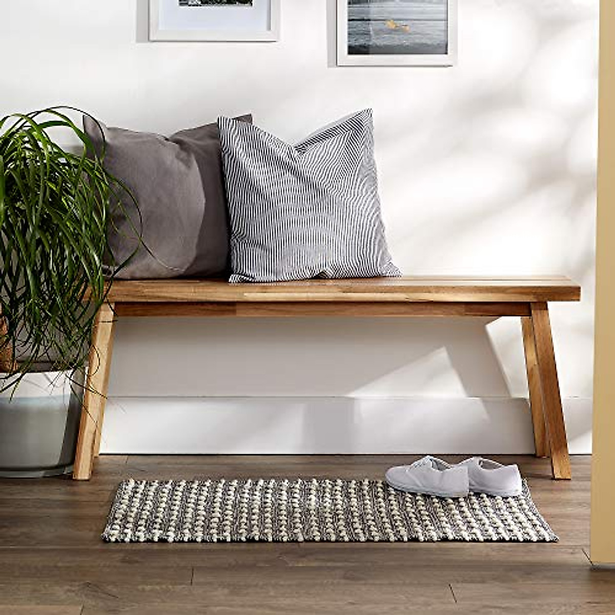 DII Slub Rug Collection Recycled Cotton Loop, 2x3', Mineral Gray