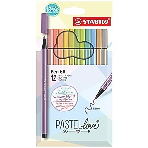 Stabilo Pen 68 Marker Wallet Sets, Multicolor