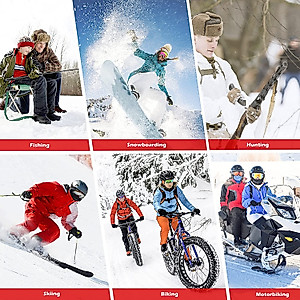 4000mah Rechargeable Heated Socks, Electric Socks for Men Women, Foot Warmers for Women Hunting Skiing Cycling Camping Hiking Ski Sock - XL