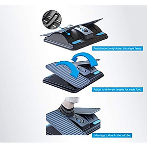 Balance 1 Ergonomic Office Footrest for Sitting Posture Correction Footrest with Massage Roller Under Desk Footrest for Home, Office (Grey)