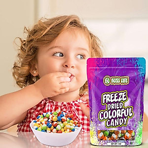 Bliss Life Freeze Dried Colorful Candy, Sour Crunchy Sweet, For Parties, Classroom, Office, Goodie Bags, Snack for Kids, (16oz/1lb)