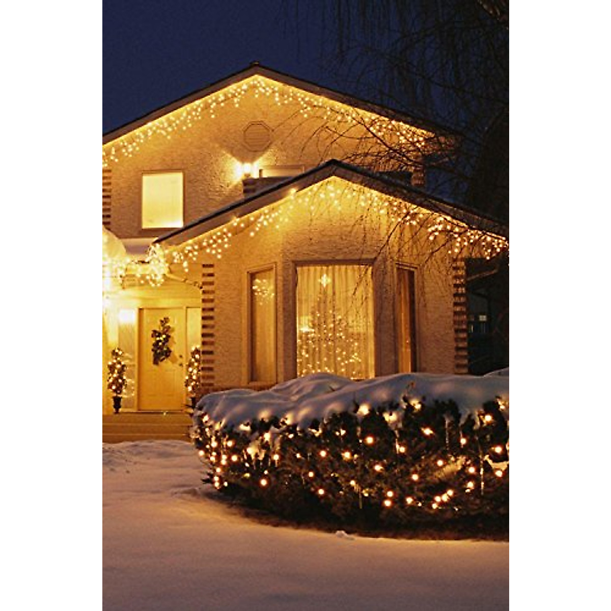 nircsom Fairy Lights Battery Christmas String Lights, 66Ft 200 LED Waterproof Remote Timer Control Copper Wire Lights, Fairy Lights Decoration String Lights for Patio Garden Yard Party Wedding