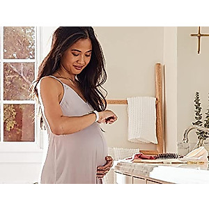 Fitbit Luxe Fitness and Wellness Tracker with Stress Management, Sleep Tracking and 24/7 Heart Rate, One Size S L Bands Included, Lunar White/Soft Gold Stainless Steel, 1 Count