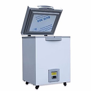 HNRUIDACN -86 ° C 28L (Adjustable from -40 to -86 ° C) Ultra Low temperature Small Commercial Freezer Horizontal Freezer Laboratory Low Temperature Refrigerator