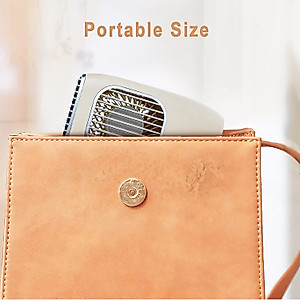 Oirznnd Necklace fan Hands free Personal Fan, Rechargeable Battery Operated Portable Hanging Neck fan with an Adjustable Lanyard for Women Kids Girls Men Outdoor Travel Camping Park, White