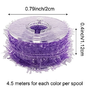 Fly tying Tinsel Chenille Line Crystal Flash Line Crystal Flash Realistic Chenille Fly Tying Materials for for Streamer & Nymph Flies