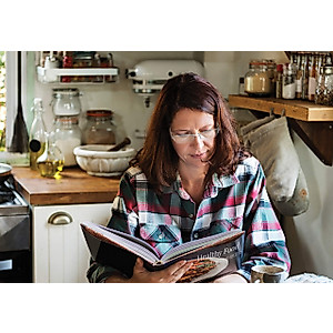 Boost Eyewear 6 Pack Reading Glasses, Clear Half Rim Frames, for Men and Women, with Comfort Spring Loaded Hinges, Clear, 6 Pairs (+1.75)