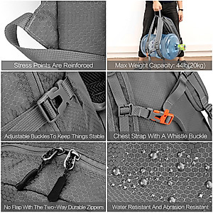 NEEKFOX Lightweight Packable Travel Hiking Backpack Daypack,35L Foldable Camping Backpack,Ultralight Outdoor Sport Backpack