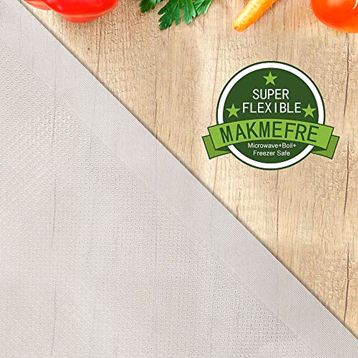 MakMeFre 2 Pack 11x50 Vacuum Sealer Bags Rolls for Food ,Commercial Grade, BPA Free,Puncture Prevention,Great for Sous Vide Cooking