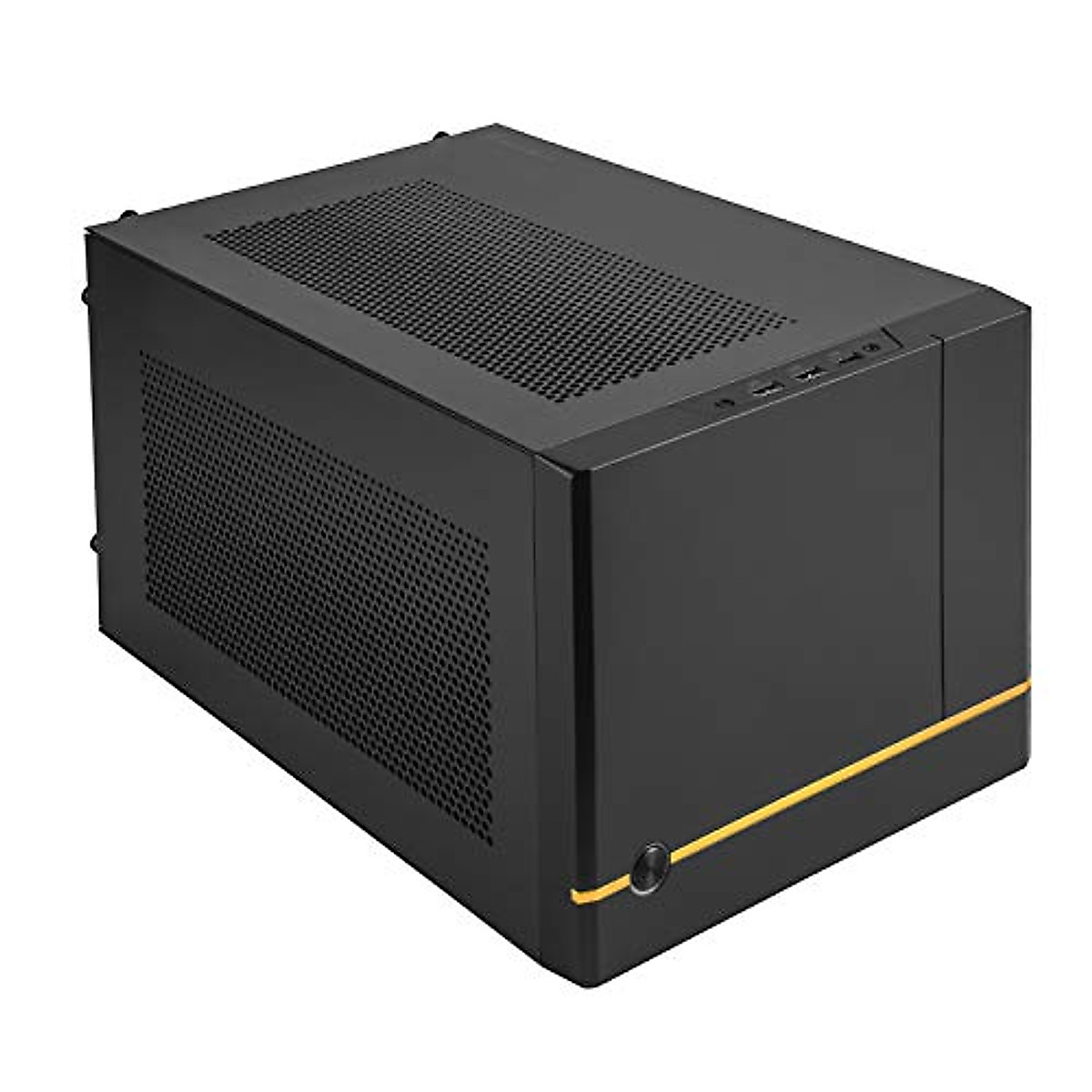 SilverStone Technology SUGO 14, SG14, Black, Mini-ITX Cube Chassis, Supports 3 Slot Full Length GPUs/ATX PSU / 240mm AIO, 4 Removable Panels, SST-SG14B