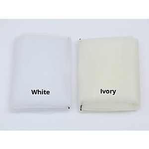 SAMKY 1T 1 Tier Pencil Edge Bridal Wedding Veil - Light Ivory Elbow Length 30"