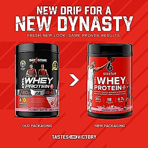 Six Star Elite Series 100% Whey Protein Plus Strawberry Smoothie 1.8lbs US