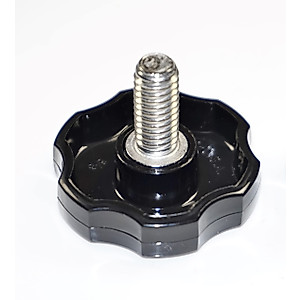 5/16-18 x 3/4" Rosette Thumb Screw Thumb Screws Thumbscrew Stainless Steel Clamping Knobs Black (4)