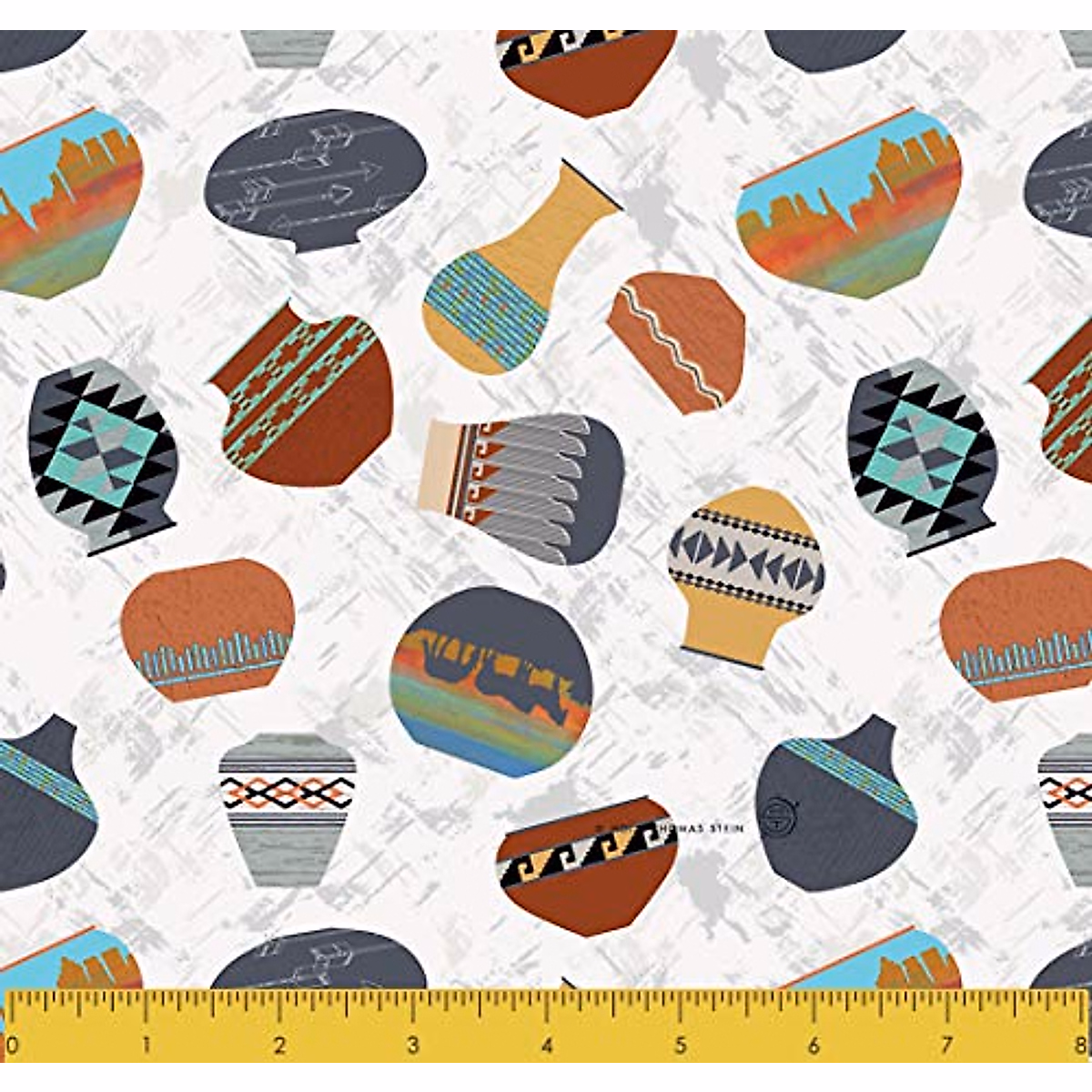 Stitch & Sparkle Holy Thomas Stein Tool Box Quilting Cotton Fabric, Pots