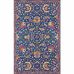 Momeni Ibiza Wool Area Rug 2' X 3' Blue