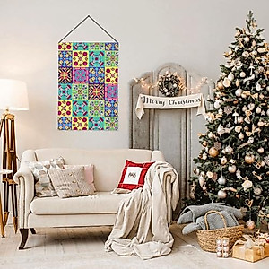 Mexican Talavera Tile Pattern Garden Flag - Vibrant Double Sided Garden Flag - Yard Decorating Flag Garden Flag Decoration - Outdoor Flag Decorator'S Favorite